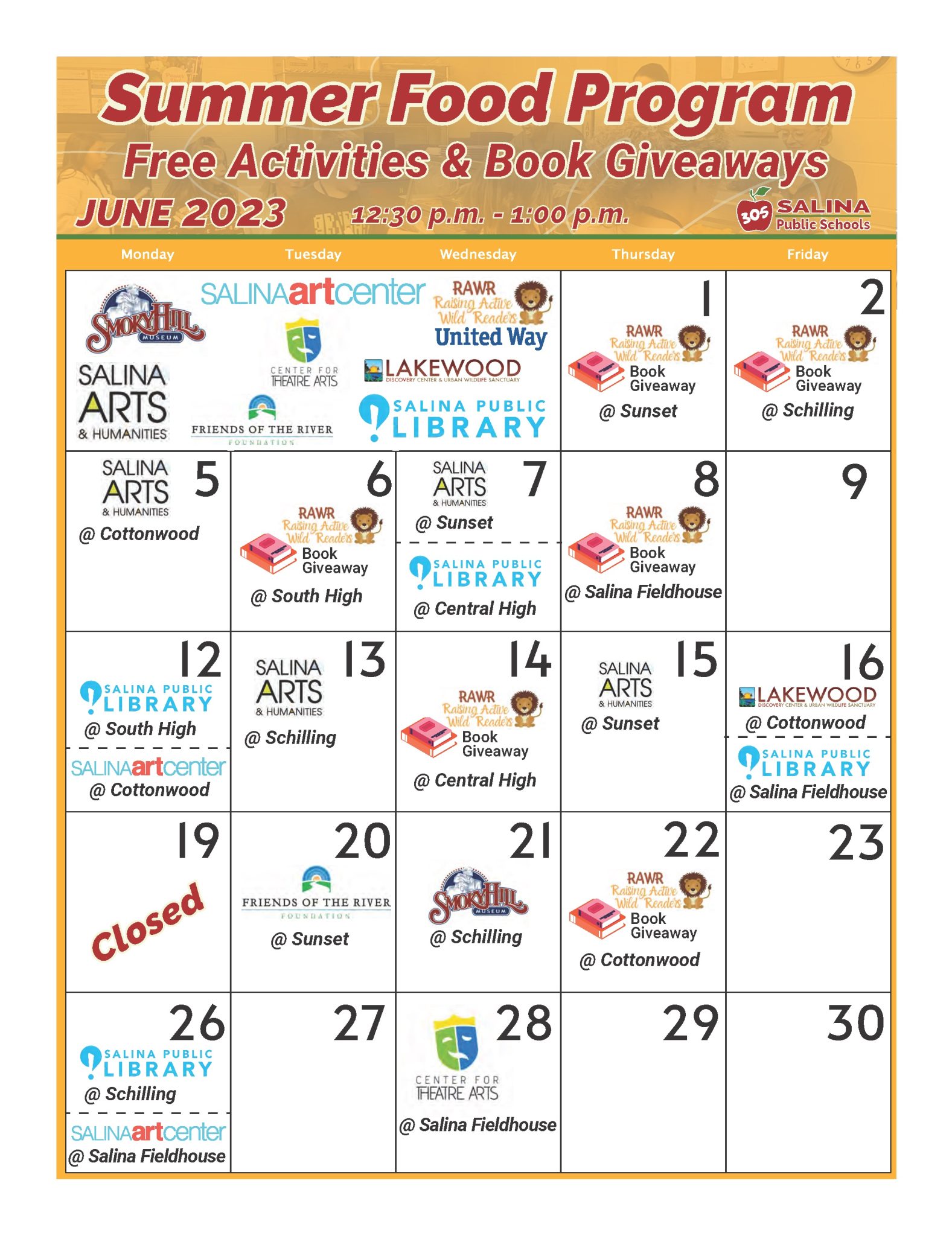 Free Summer Meals Begin Later in May