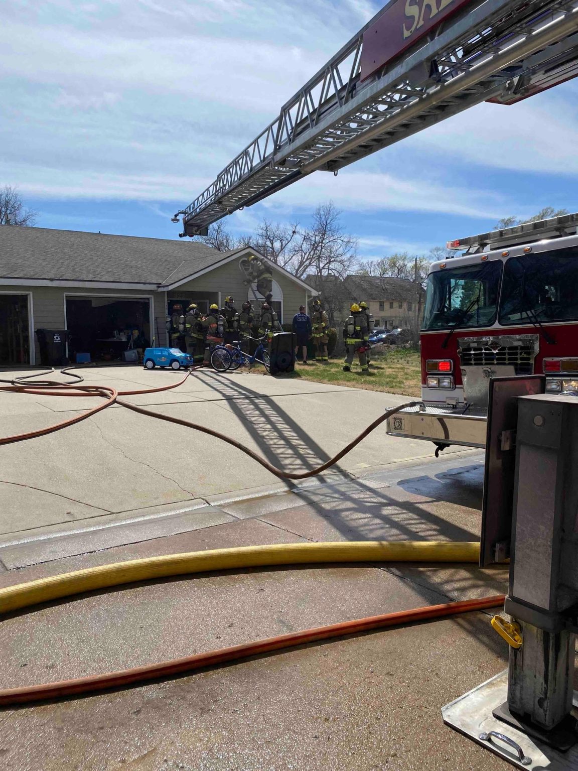 Thursday Fire Damages Home
