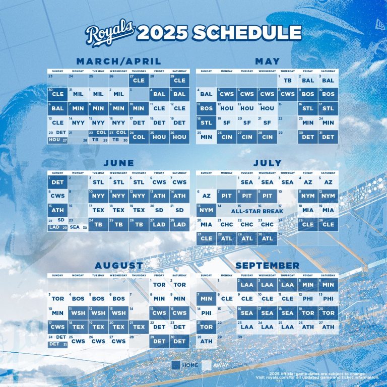 ROYALS ANNOUNCE 2025 REGULAR SEASON SCHEDULE