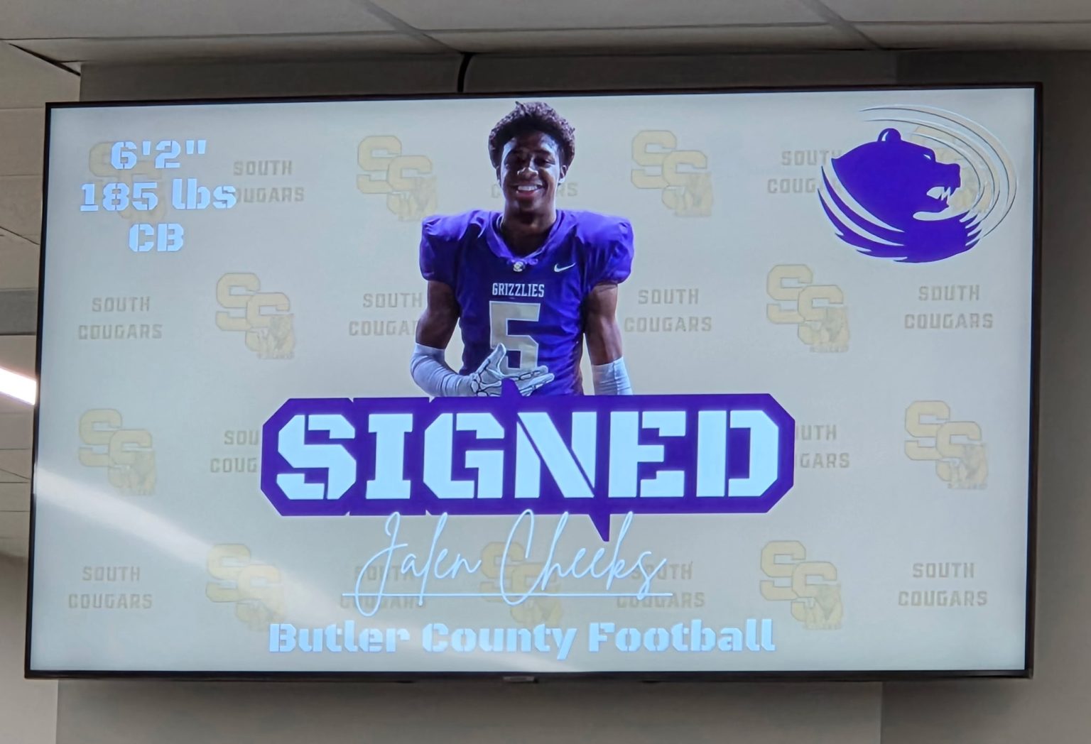 South Senior Jalen Cheeks to Continue Football Career at Butler CC